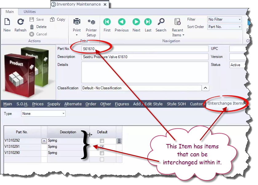 Jiwa Inventory – Attributes and Interchange Items | JIWA Training