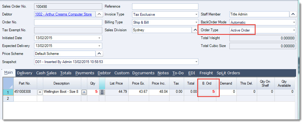 Jiwa Sales Orders Difference Between Active Orders And Invoice Orders Jiwa Training